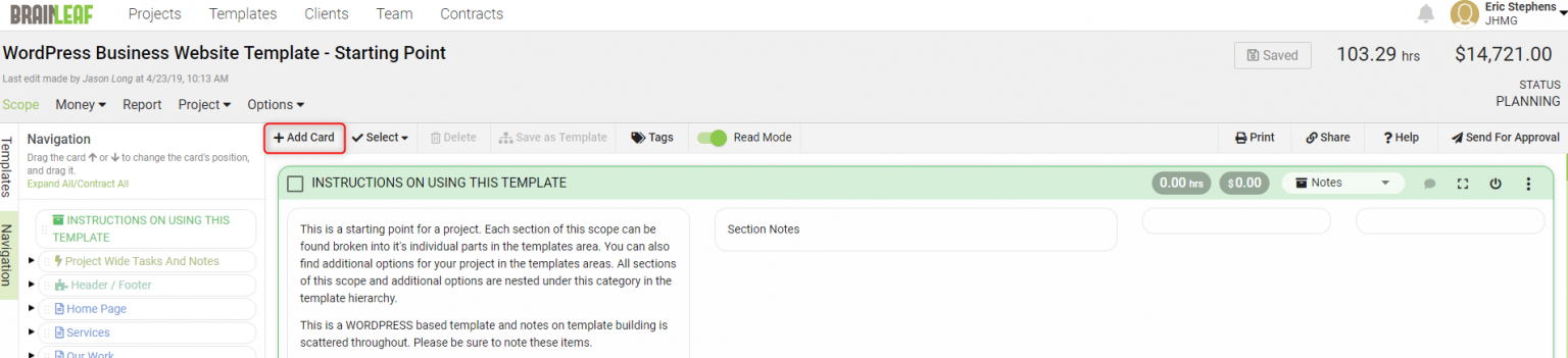 Adding Cards To Projects - BrainLeaf Knowledge BaseBrainLeaf Knowledge Base