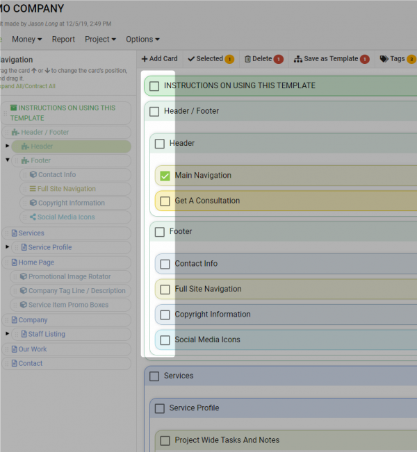 Selecting Cards in the Scope Editor - BrainLeaf Knowledge BaseBrainLeaf Knowledge Base